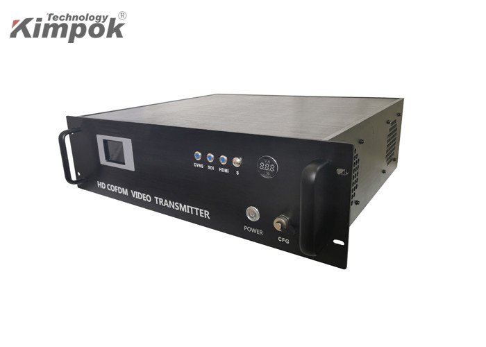 40 Watt Tactical Military COFDM Wireless Signal Transmitter 30km NLOS